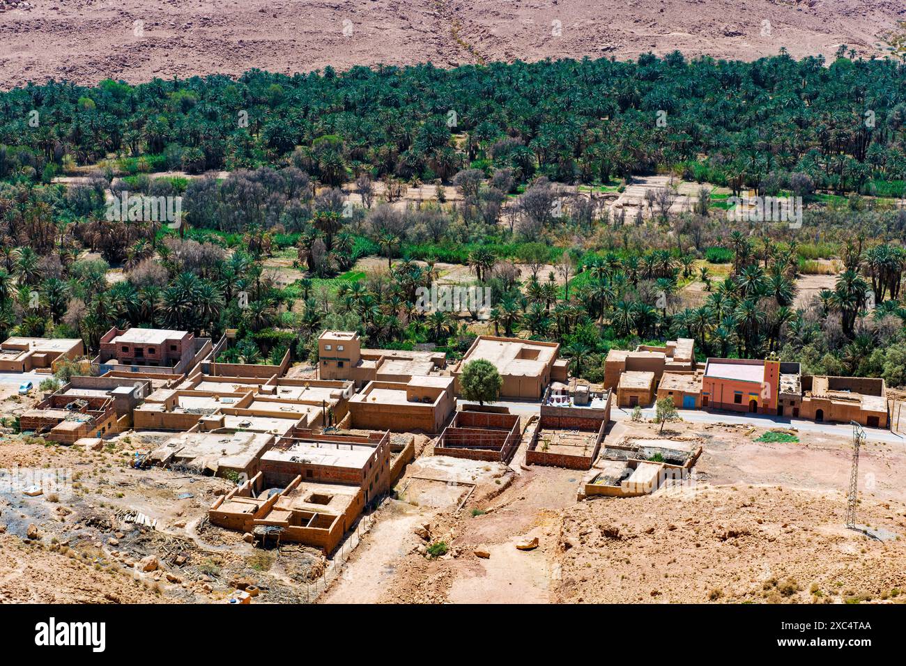 Ziz Valley In Morocco: One Of The Largest Oases In The World Stock ...