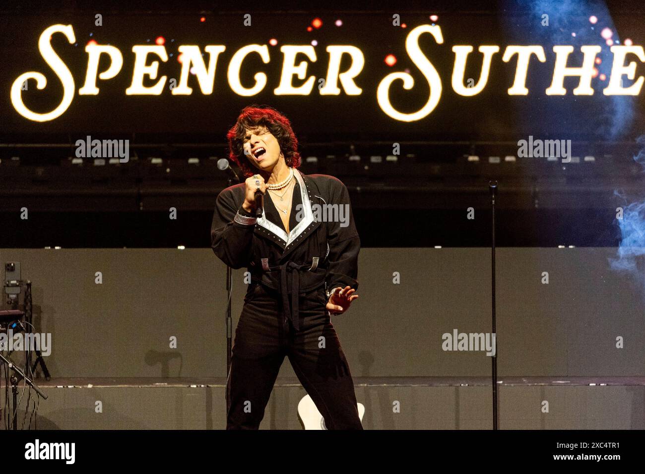 Spencer Sutherland is performing in concert in Milan, Italy, on June 13 ...