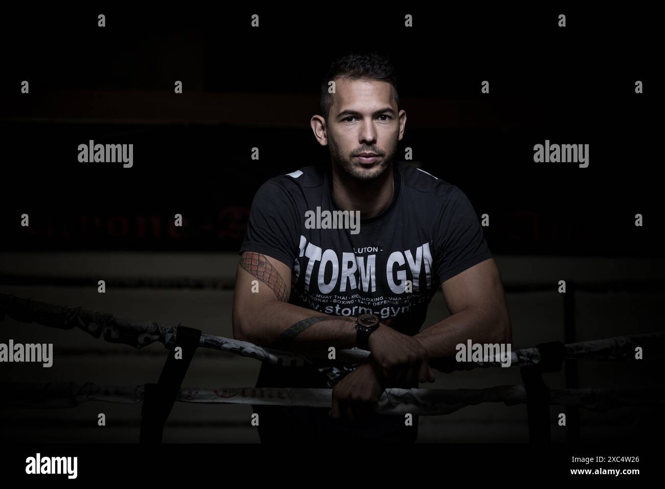 Andrew Tate, photographed at Storm Gym, Luton. Andrew Tate Portrait ...