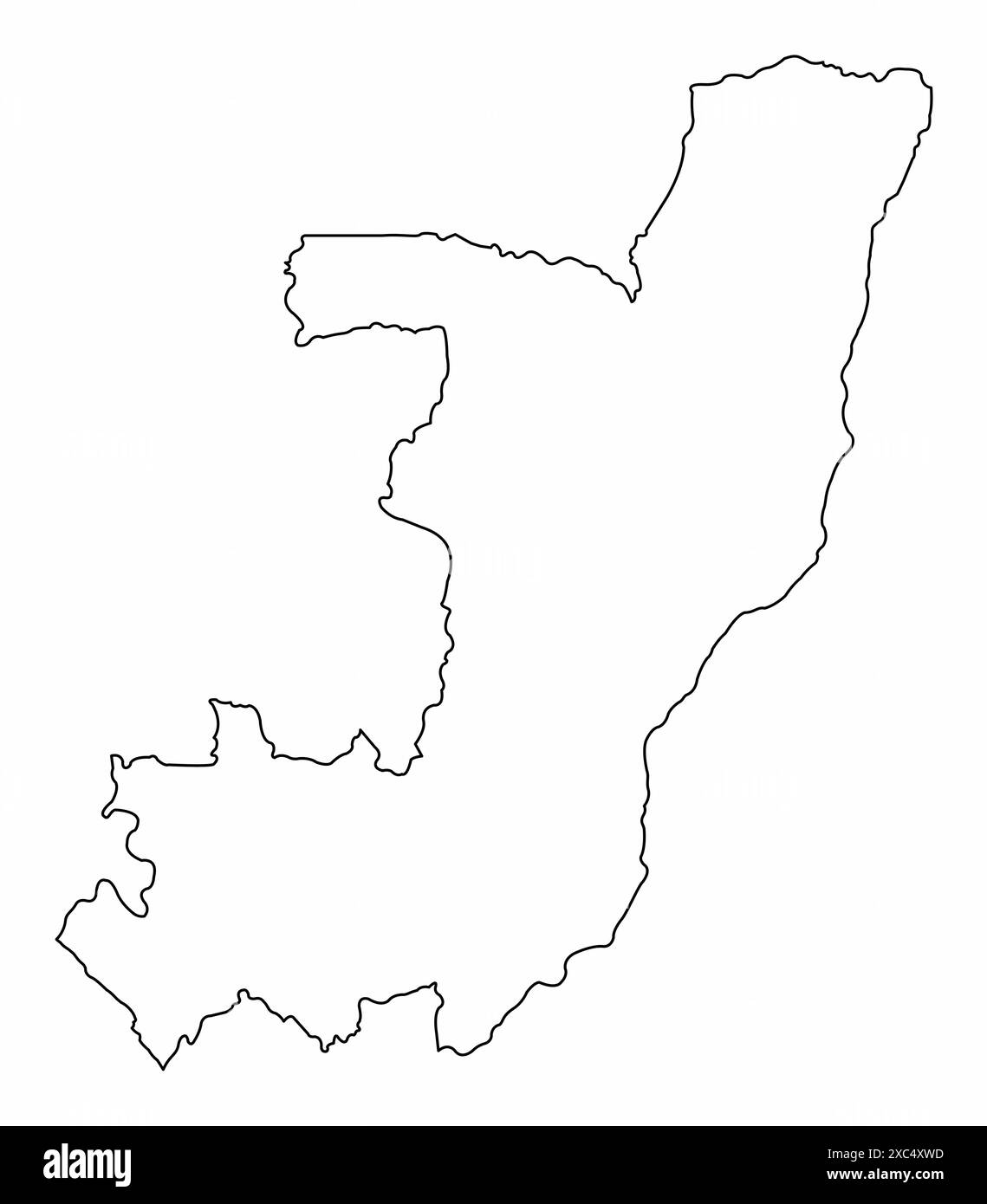 Congo outline map isolated on white background Stock Vector Image & Art ...