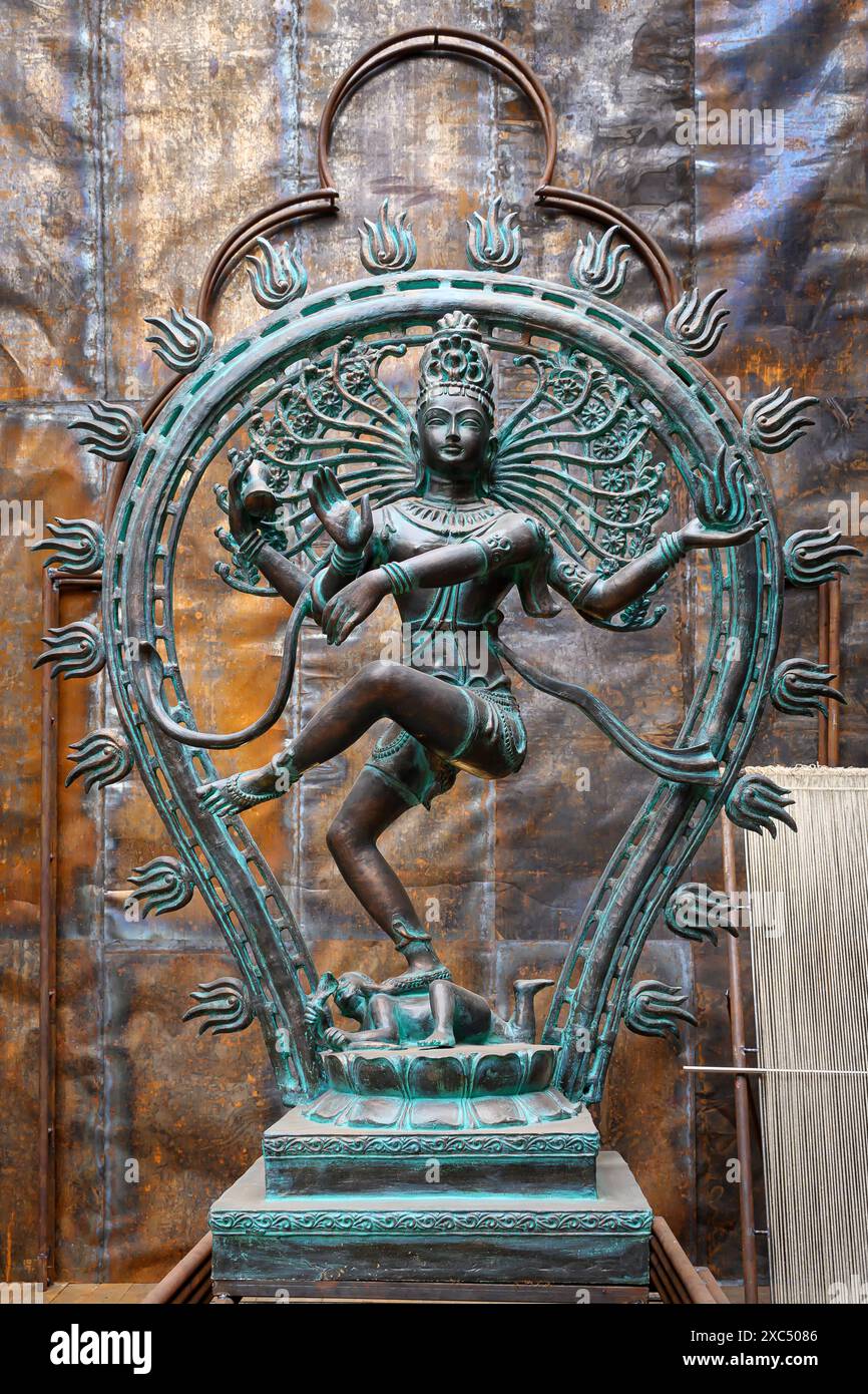 Idol of Nataraja, represents the Hindu deity Shiva in his form as the ...