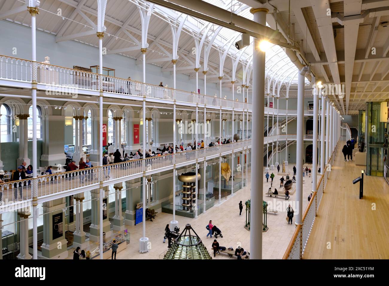 Grand Gallery of National Museum of Scotland.Edinburgh.Scotland.United ...