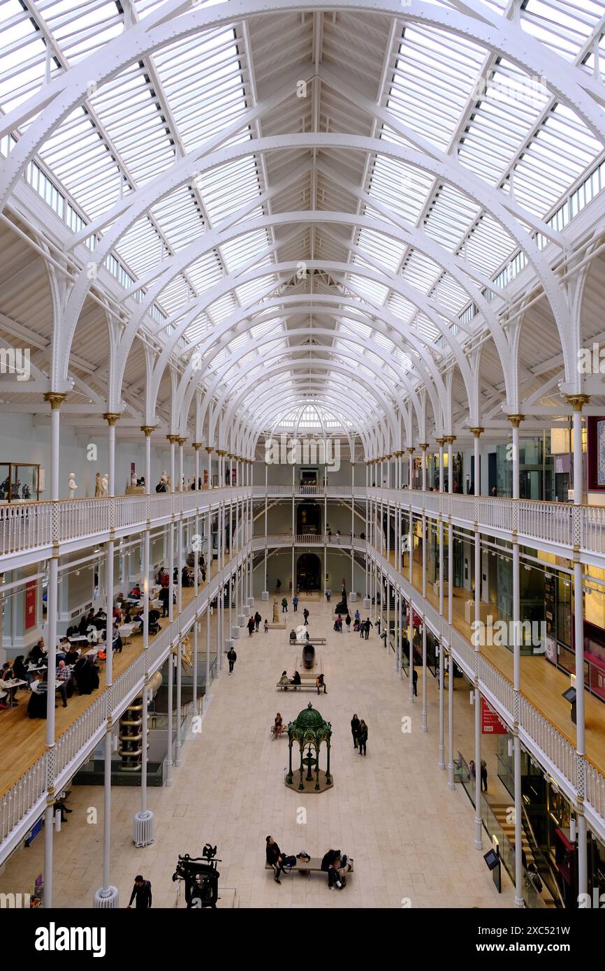 Grand Gallery of National Museum of Scotland.Edinburgh.Scotland.United ...