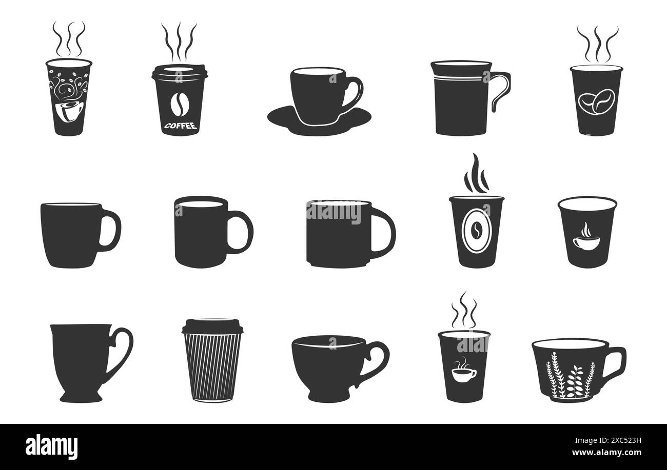 Reusable coffee cup icon Cut Out Stock Images & Pictures - Alamy