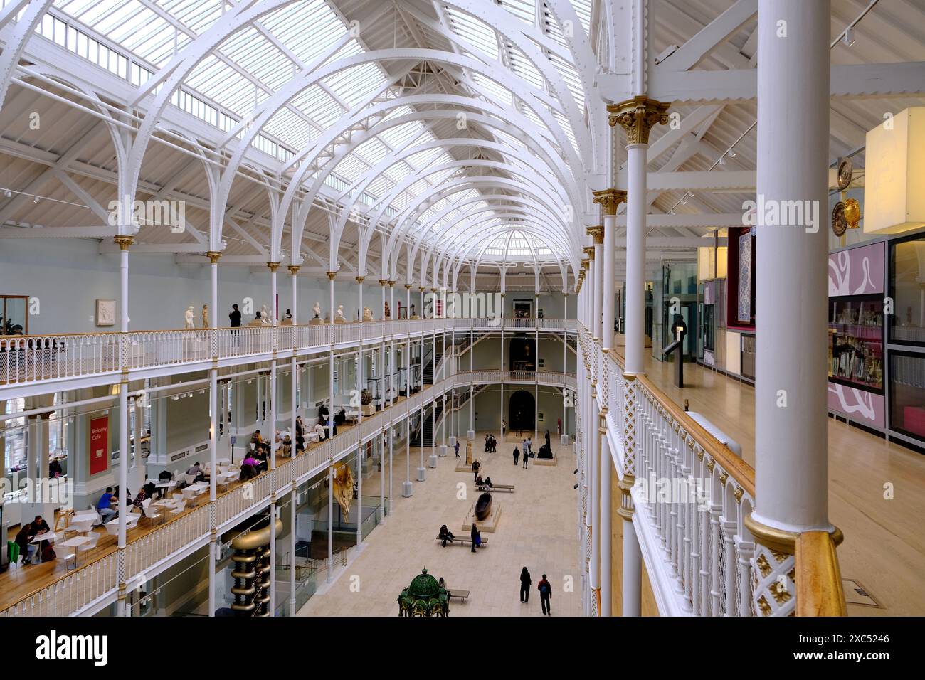Grand Gallery of National Museum of Scotland.Edinburgh.Scotland.United ...