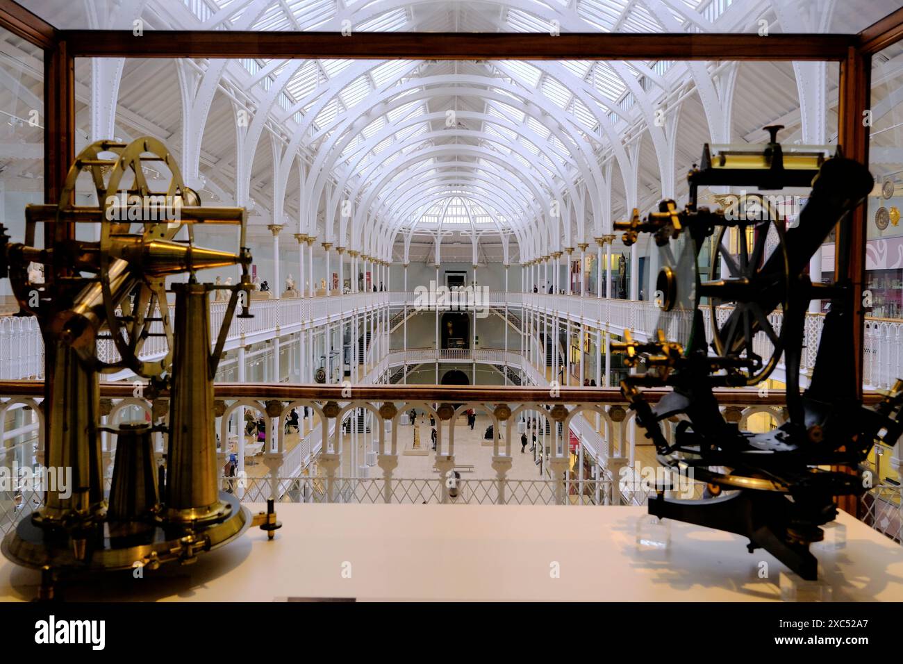 Grand Gallery of National Museum of Scotland.Edinburgh.Scotland.United ...