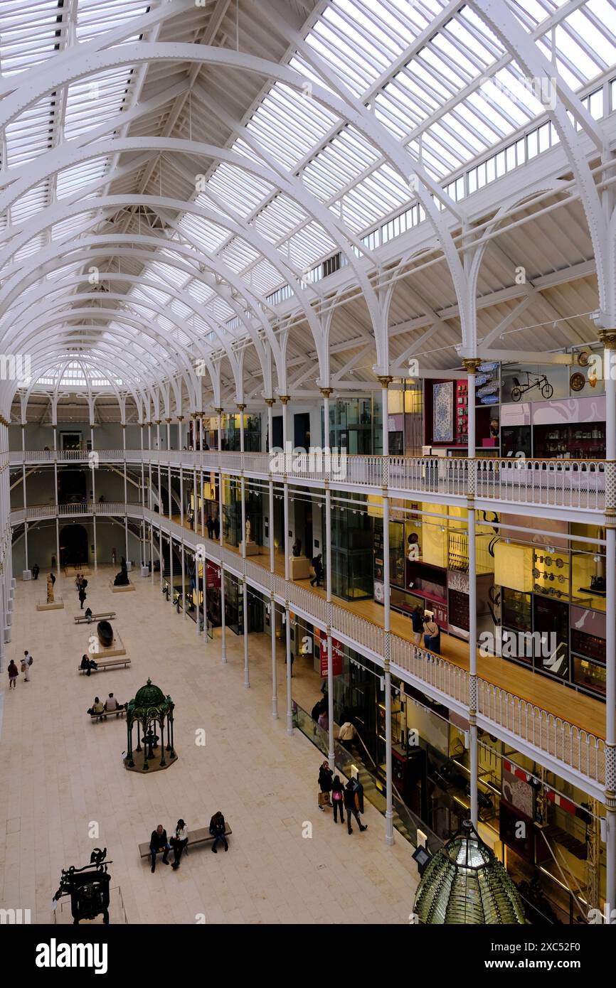 Grand Gallery of National Museum of Scotland.Edinburgh.Scotland.United ...