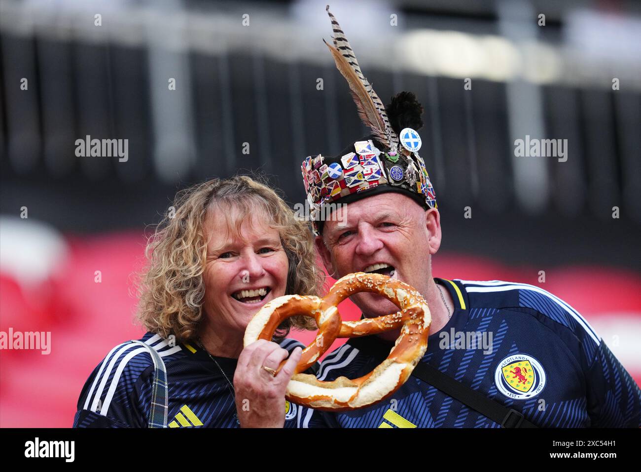 Munich, Germany. 14th June, 2024. Scottish fans during the UEFA Euro ...