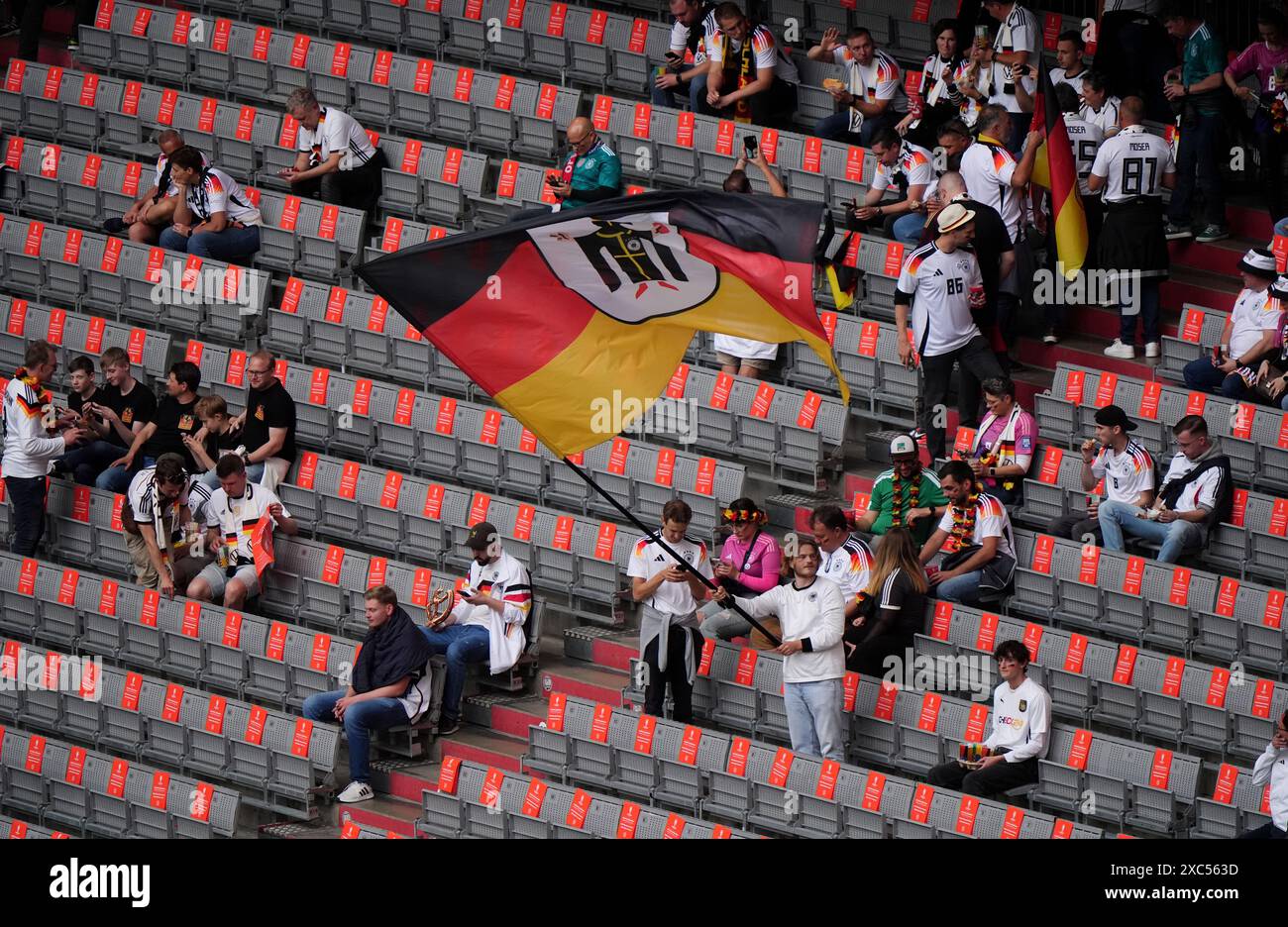 Germany fans in the stands before the UEFA Euro 2024 Group A match at ...