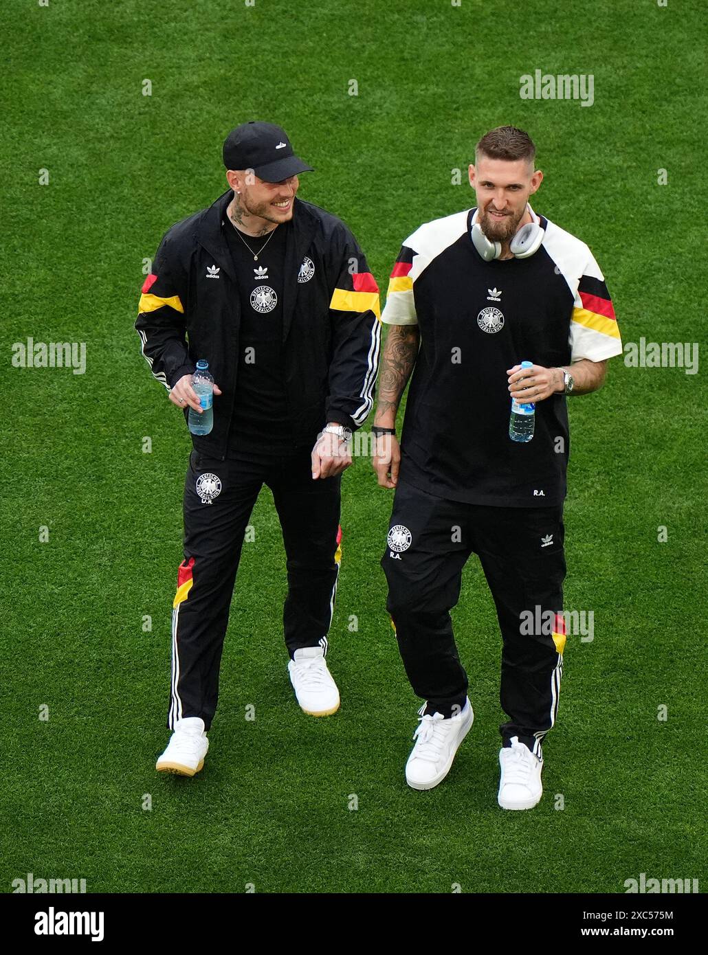 Germany's David Raum (left) and Robert Andrich before the UEFA Euro ...