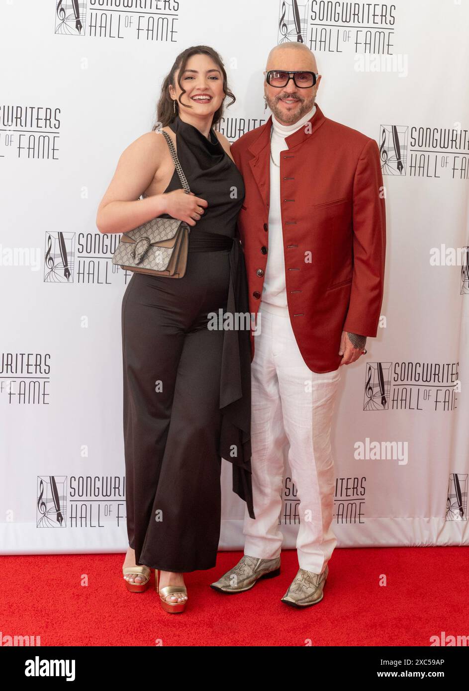 Maria Bilbao and Desmond Child attend 2024 Songwriters Hall of Fame ...