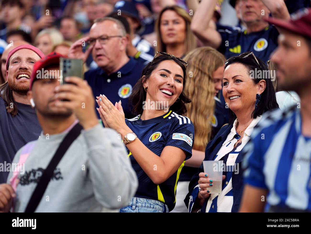 Scotland fans during the UEFA Euro 2024 Group A match at the Munich ...