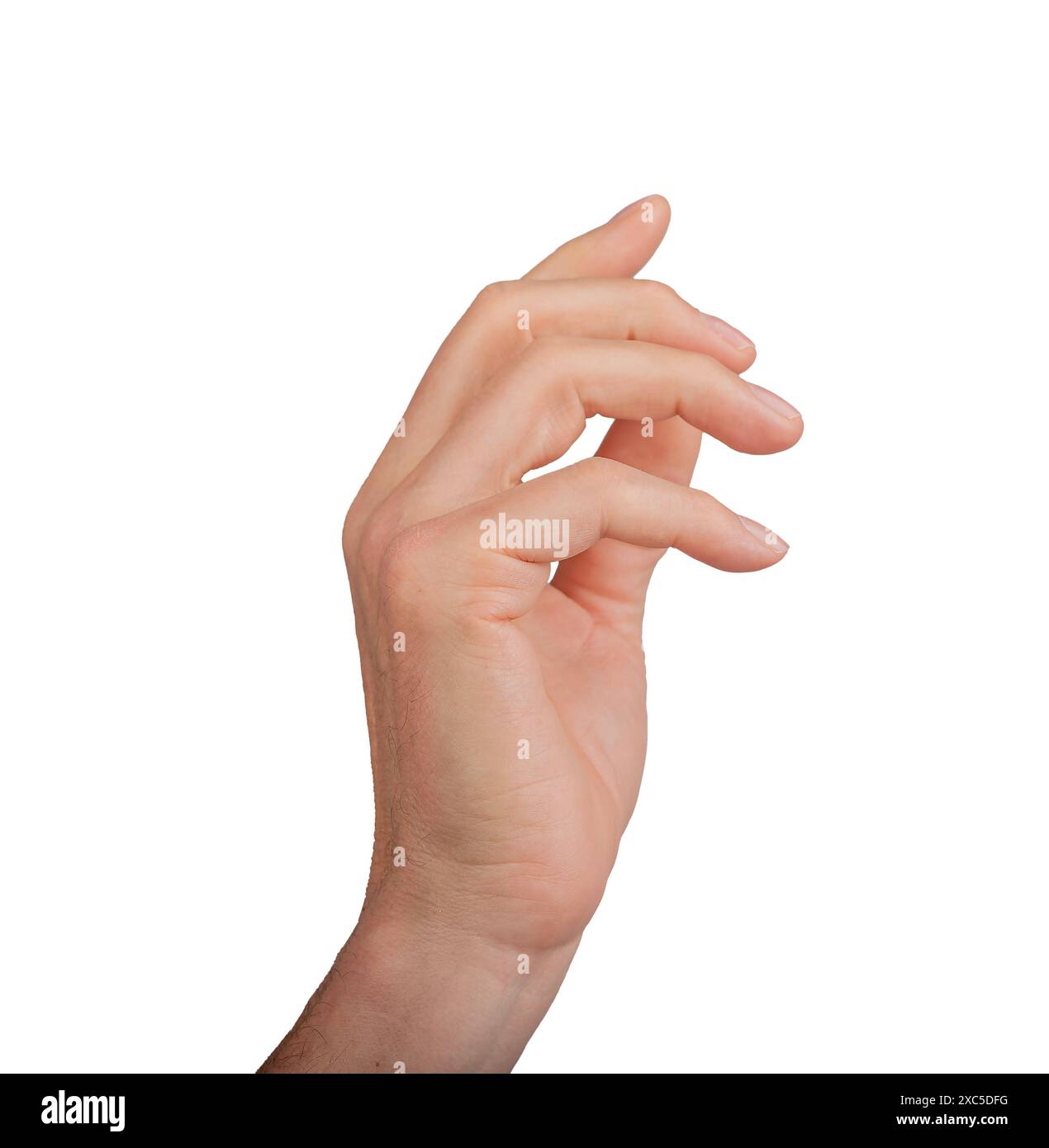 Finger touching, hand clicking gesturing. Index pointing isolated, arm ...