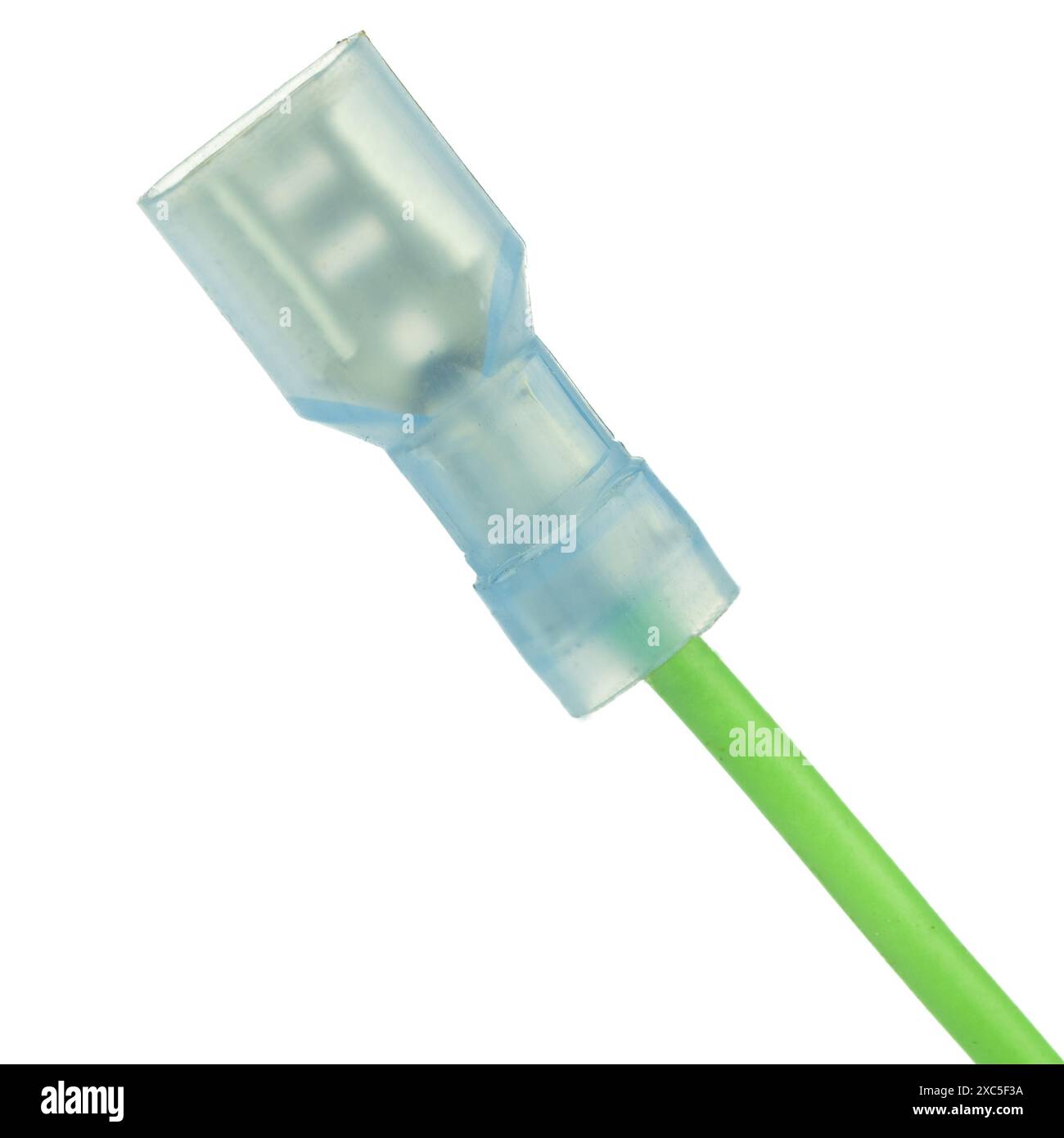 Green Wire with Blue Connector Stock Photo - Alamy