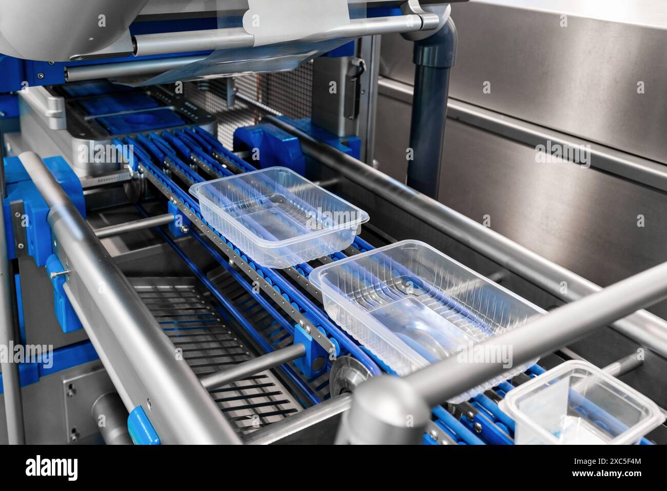 Automatic food sealing machine line with empty eco-friendly plastic ...