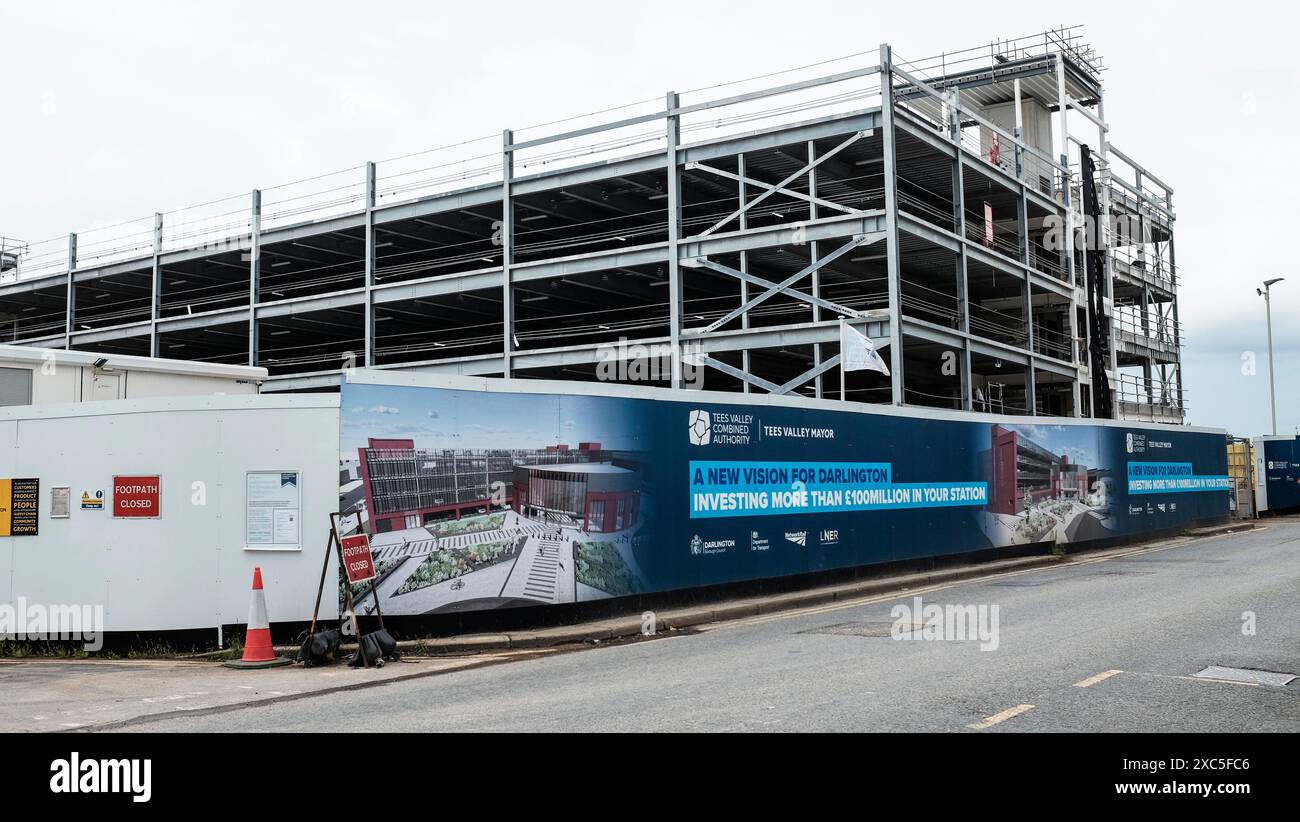 Darlington, UK. 14th June 2024.Darlington Railway Station's £140m ...