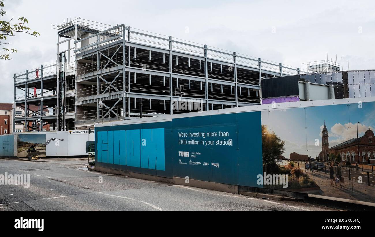 Darlington, UK. 14th June 2024.Darlington Railway Station's £140m ...
