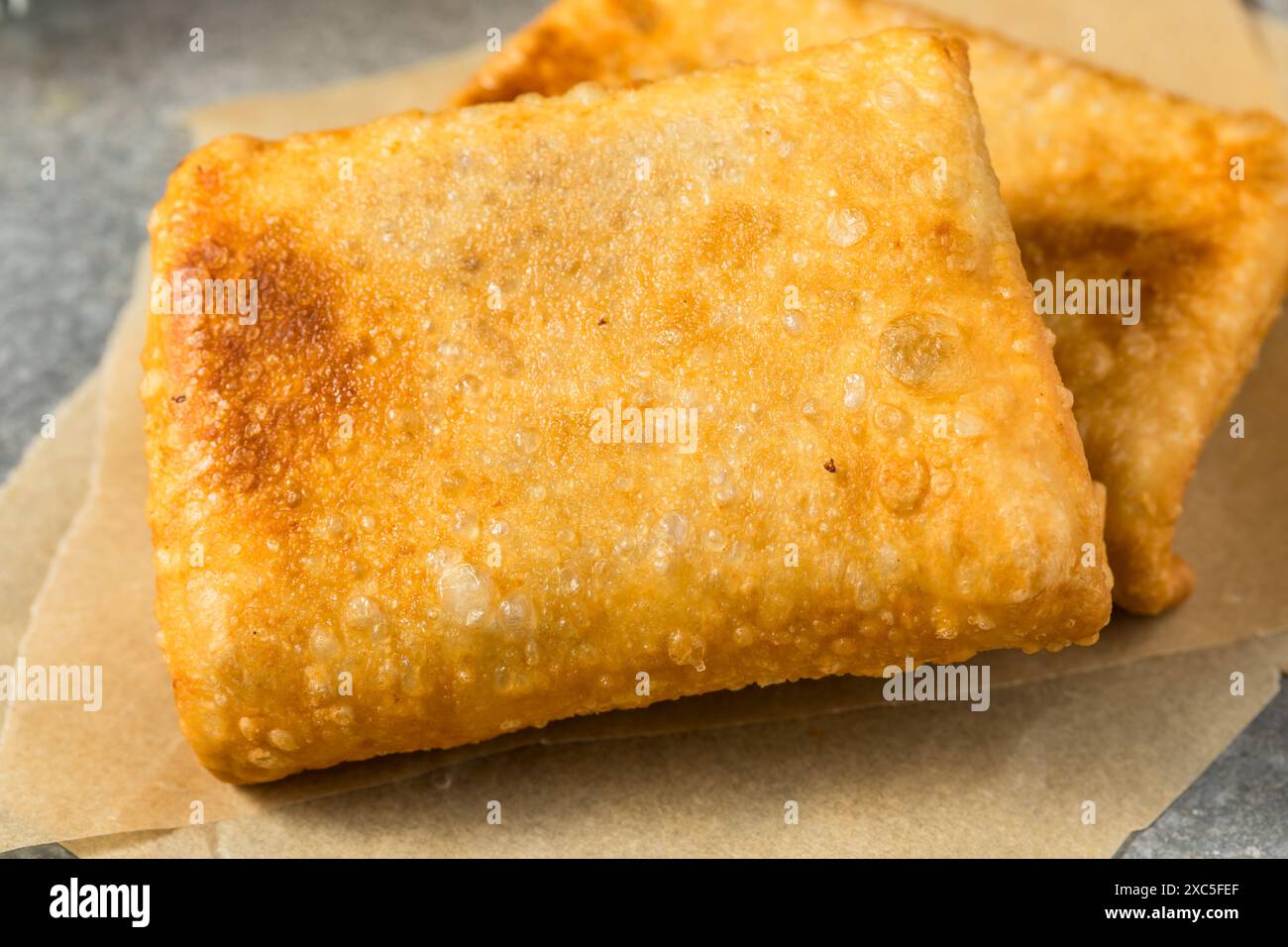 Chicago Style Pizza Puff Pocket with Sauce and Cheese Stock Photo - Alamy
