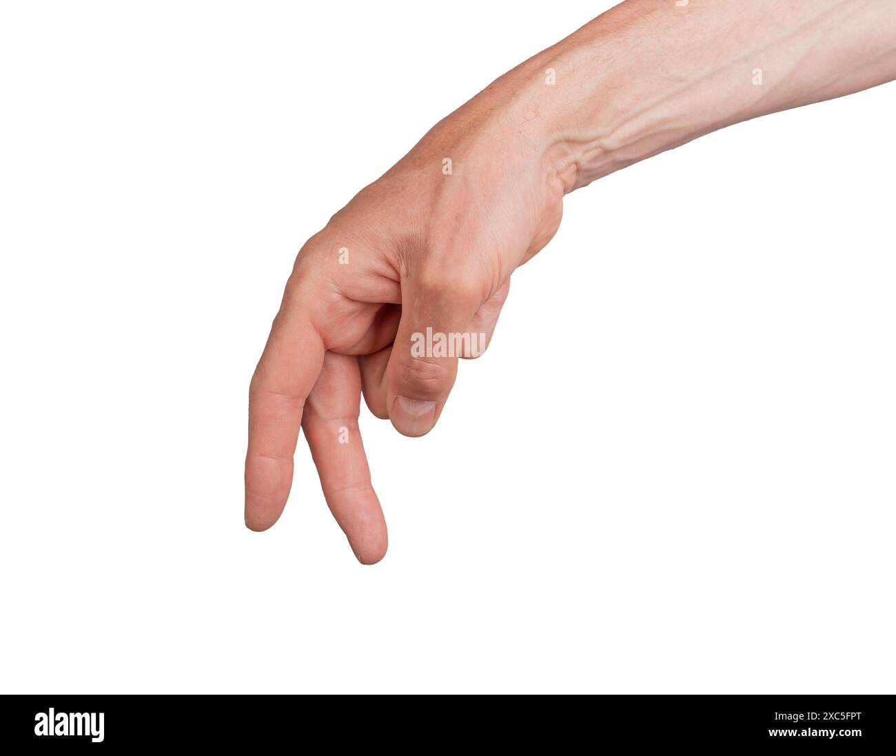 Finger walking gesture, hand journey two way isolated sign. Success symbol, white background ...