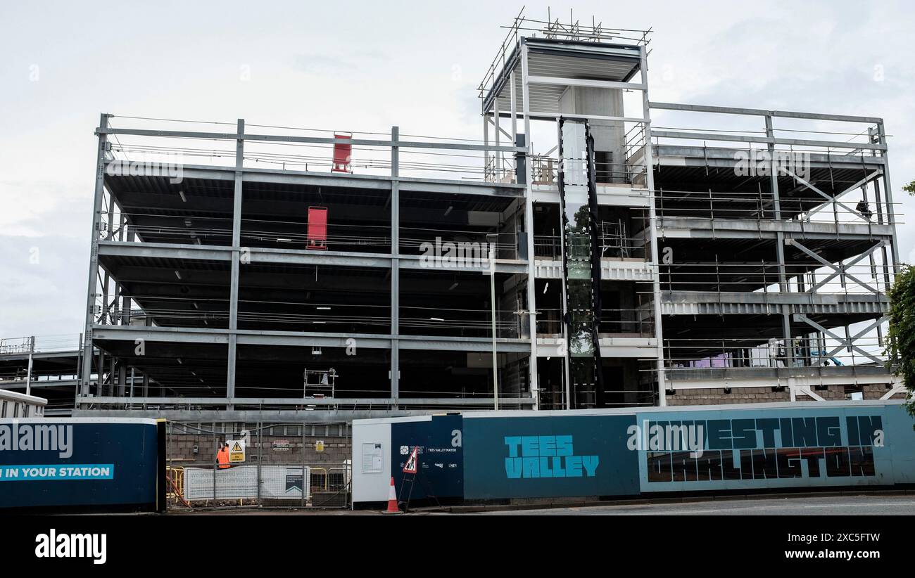 Darlington, UK. 14th June 2024.Darlington Railway Station's £140m ...