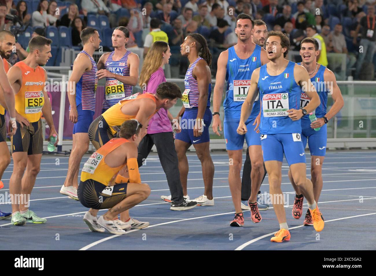 Olympic Stadium, Rome, Italy. 12th June, 2024. 2024 European Athletic Championships, Day 6 ...