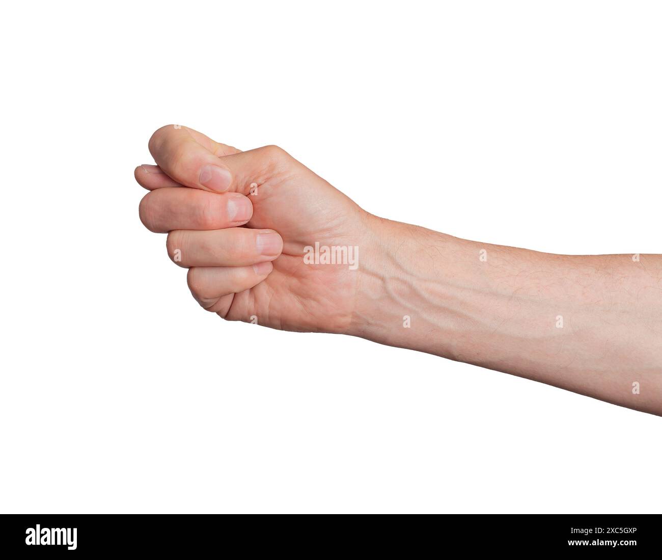 Fig sign, thumb gesture arm hand symbol signal finger background. Hold ...