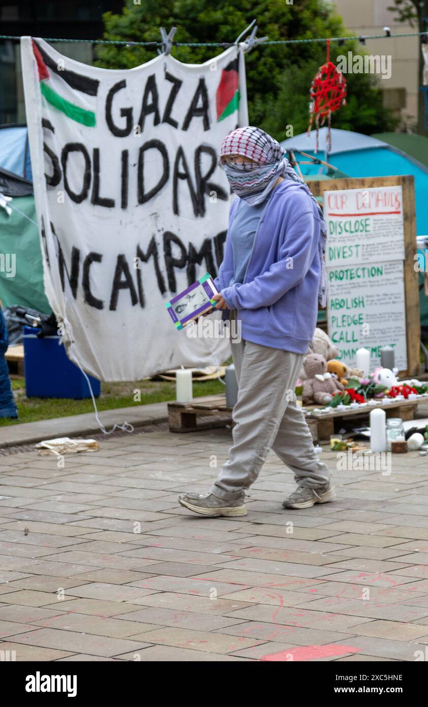 Protest at Newcastle University Stock Photo - Alamy