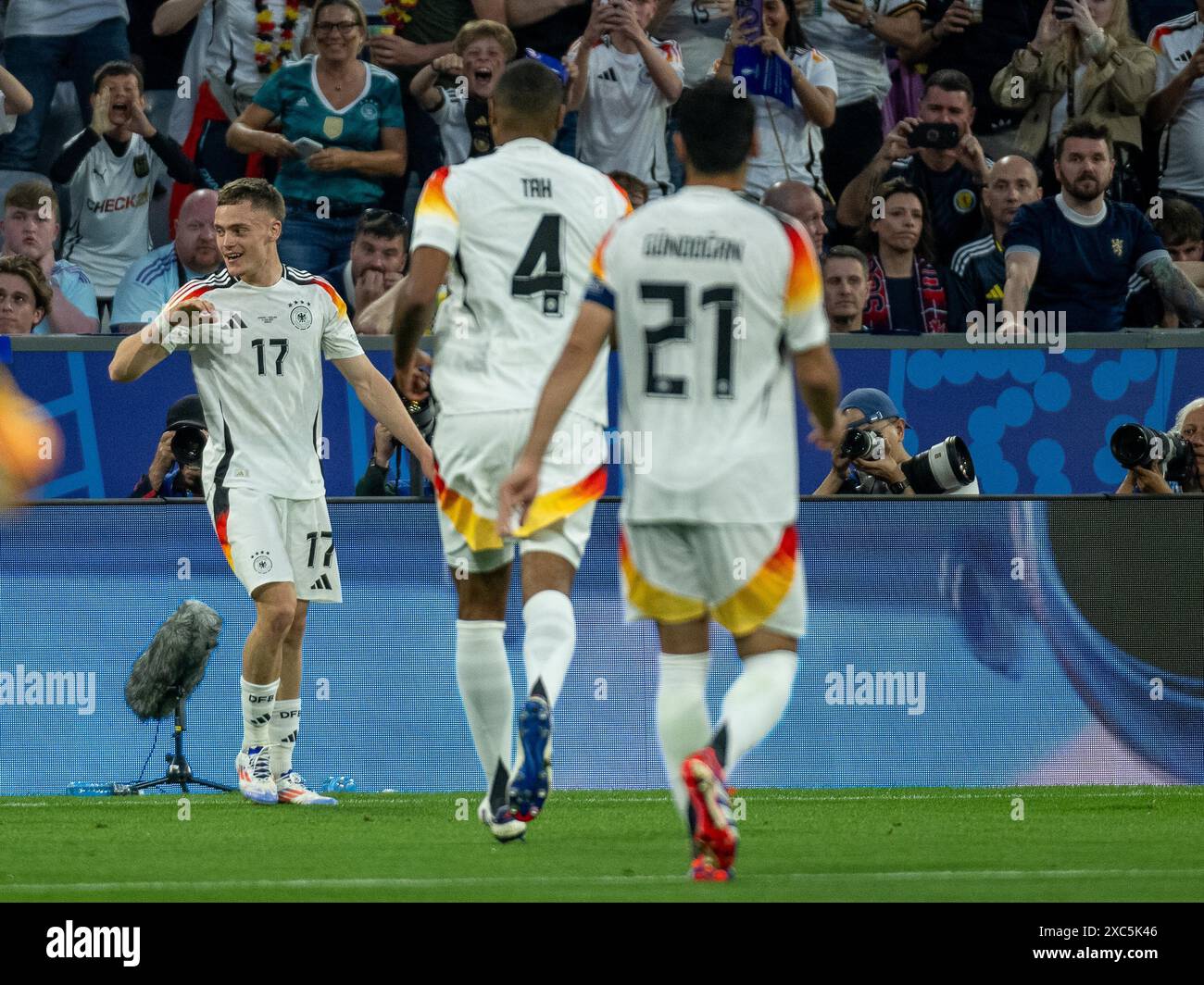 Tor zum 1:0 durch Florian Wirtz (Deutschland,#17), GER, Germany (GER) vs. Scottland (SCO ...