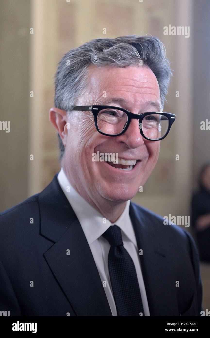 Vatican City, Vatican. 14th June, 2024. Stephen Colbert In the Lapidary ...
