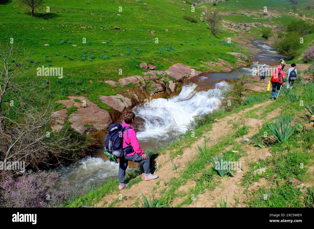Uzbekistan Pamir mountains. April 2024. The serene beauty of mountain ...