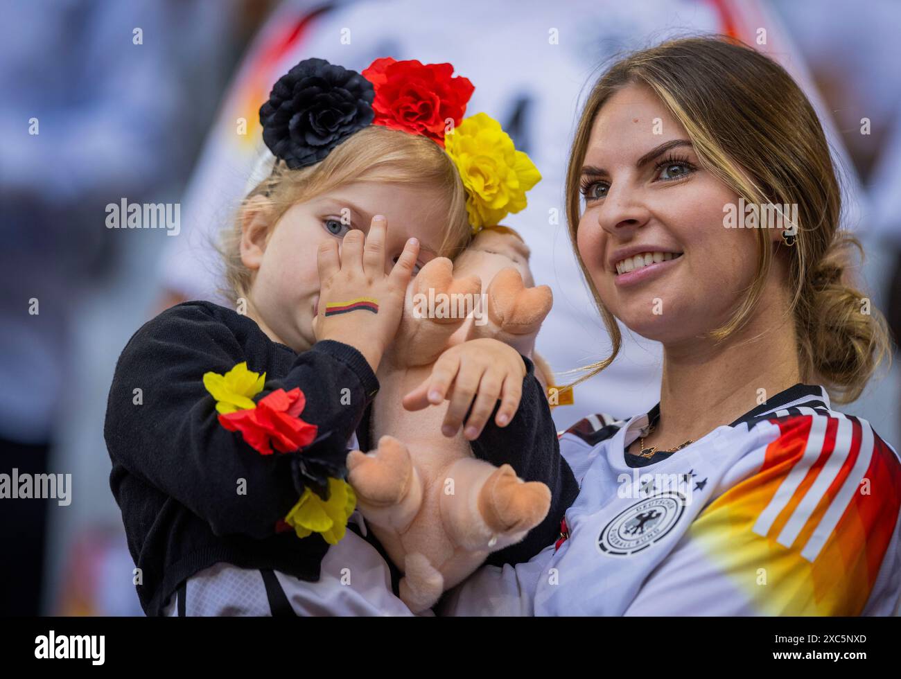 Munich, Germany. 14th Jun 2024. Lisa Füllkrug (wife of Niclas Füllkrug ...
