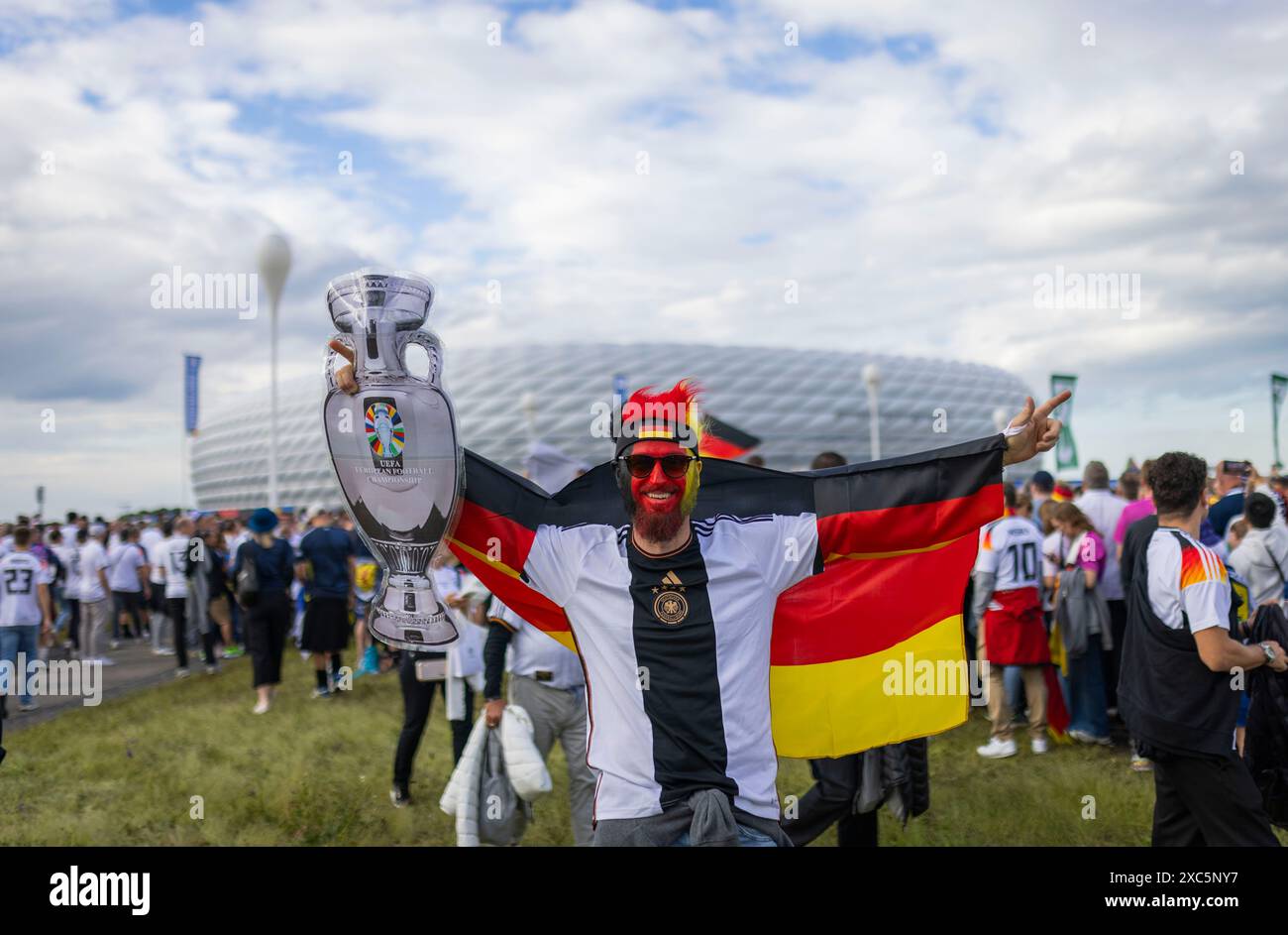 Munich, Germany. 14th Jun 2024. German Fan Germany - Scotland ...