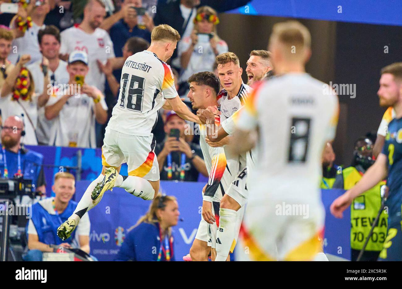 Kai Havertz, DFB 7 celebrates his goal, happy, laugh, celebration, 3 ...