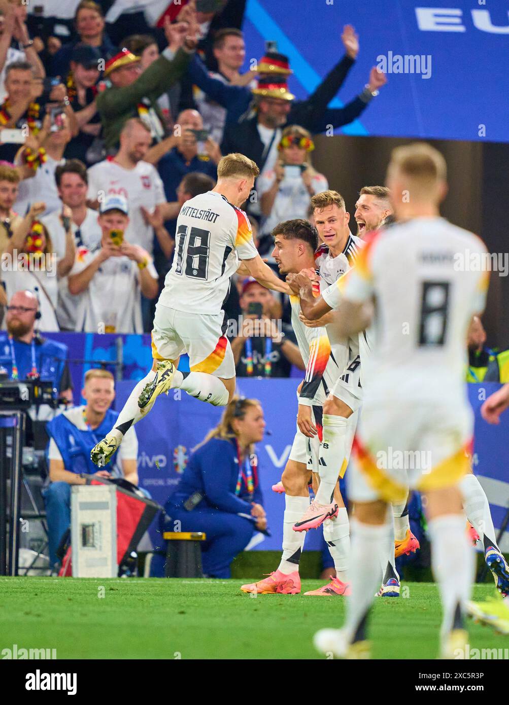 Kai Havertz, DFB 7 celebrates his goal, happy, laugh, celebration, 3 ...