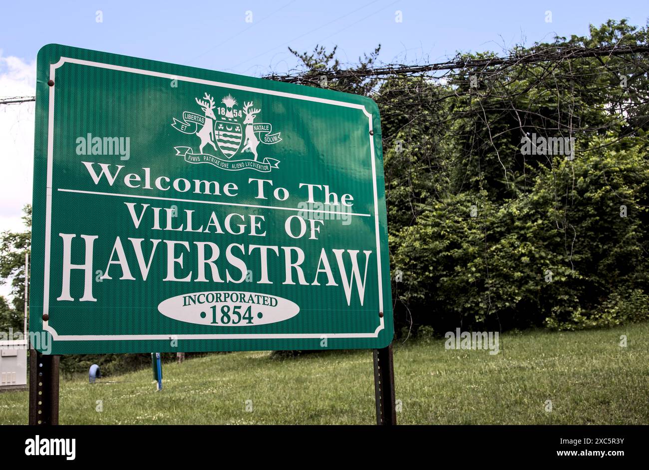 Haverstraw, NY - June 9, 2024: Welcome to the Village of Haverstraw ... Haverstraw, NY - June 9, 2024: Welcome to the Village of Haverstraw ...