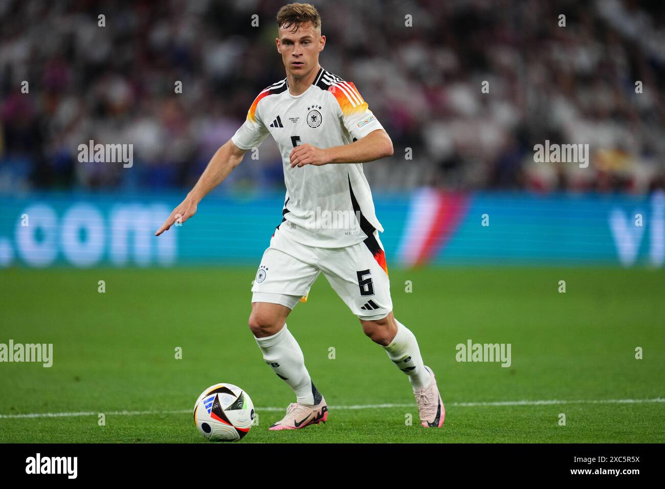 Munich, Germany. 14th June, 2024. Joshua Kimmich of Germany during the ...