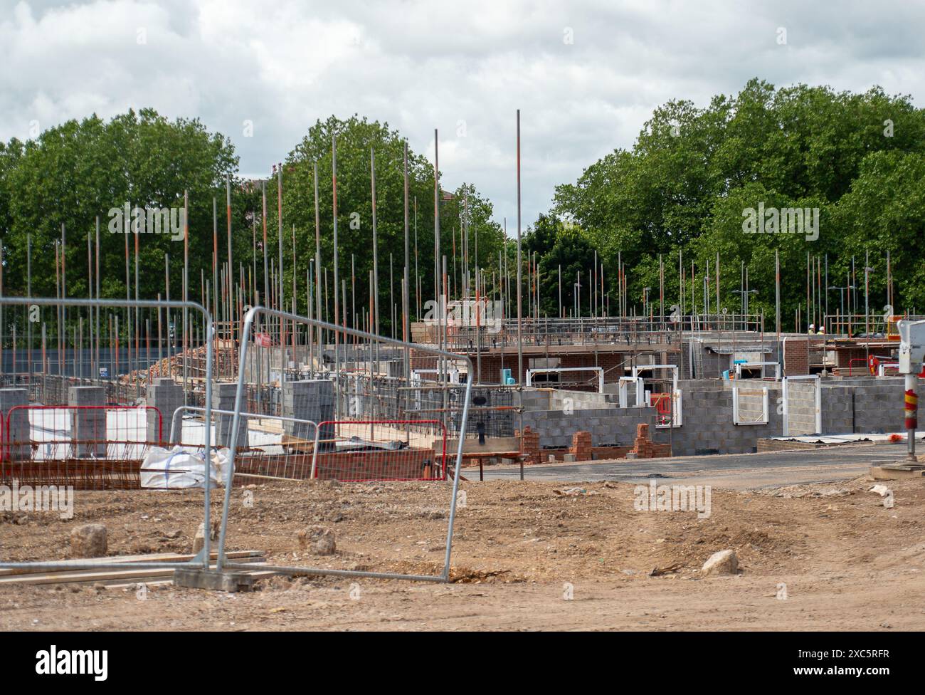 Slough, UK. 14th June, 2024. Bellway Homes have started construction on ...