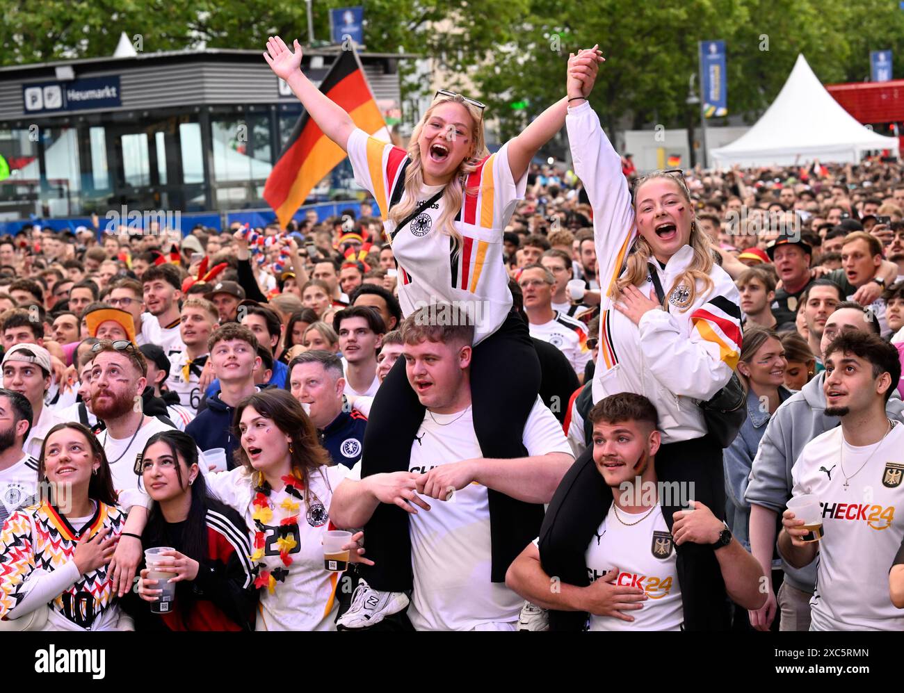Cologne, Germany. 14th June, 2024. Football, UEFA Euro 2024 Germany ...