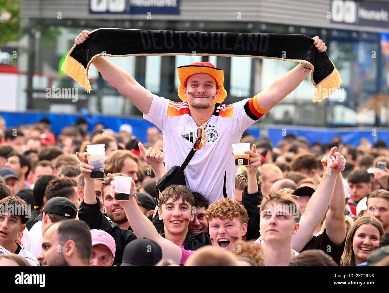 Cologne, Germany. 14th June, 2024. Football, UEFA Euro 2024 Germany ...