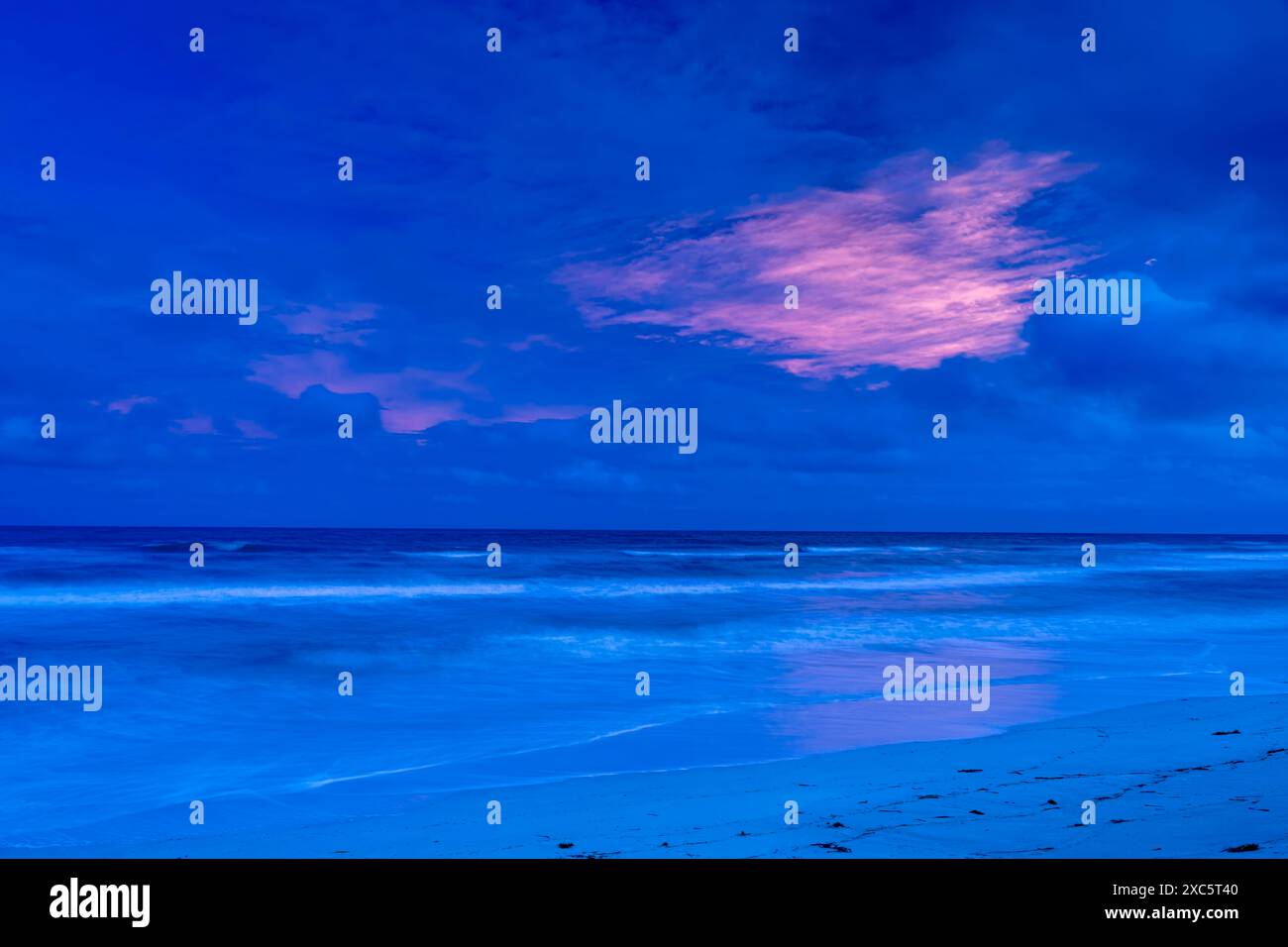Magic sky at evening dawn at Caribbean Sea Stock Photo - Alamy