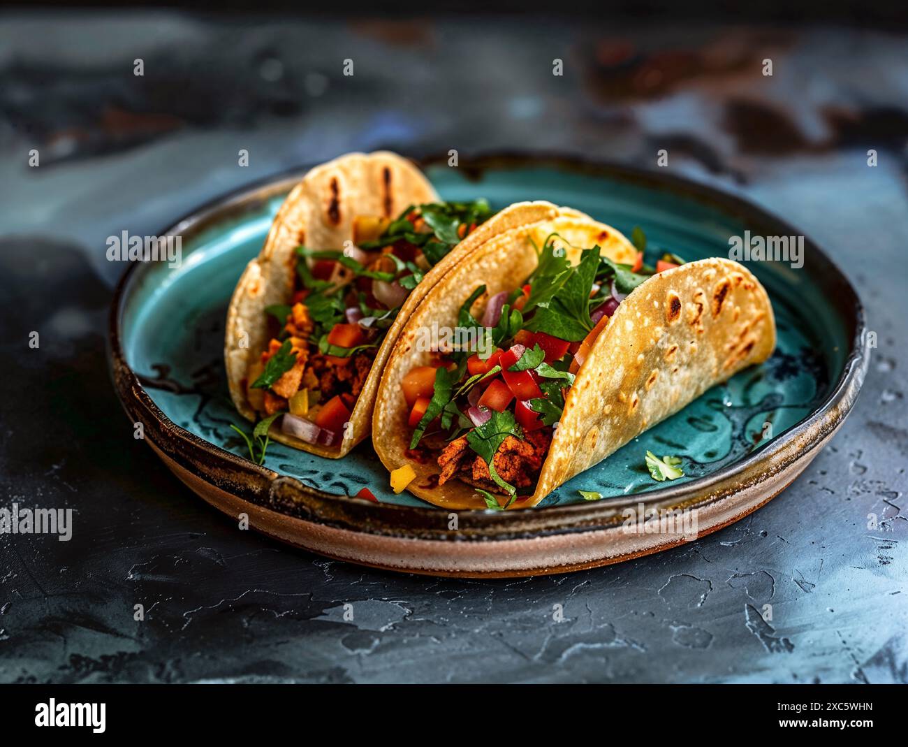 Taco salad ceramic bowl hi-res stock photography and images - Alamy