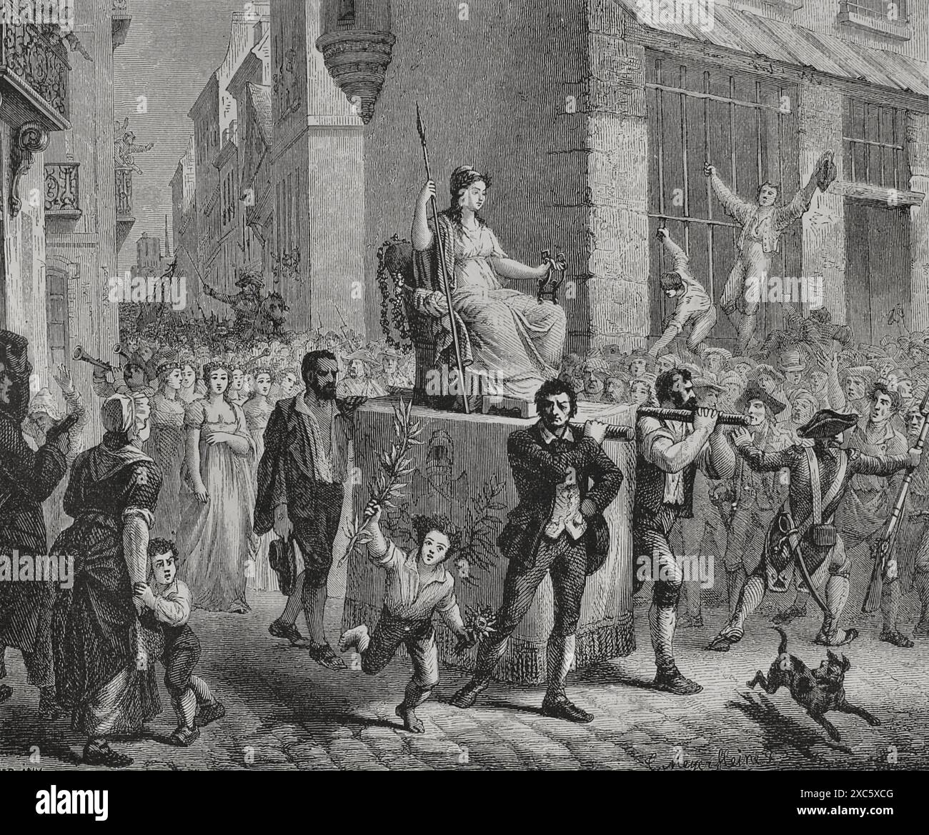 Celebration of the goddess of reason hi-res stock photography and ...