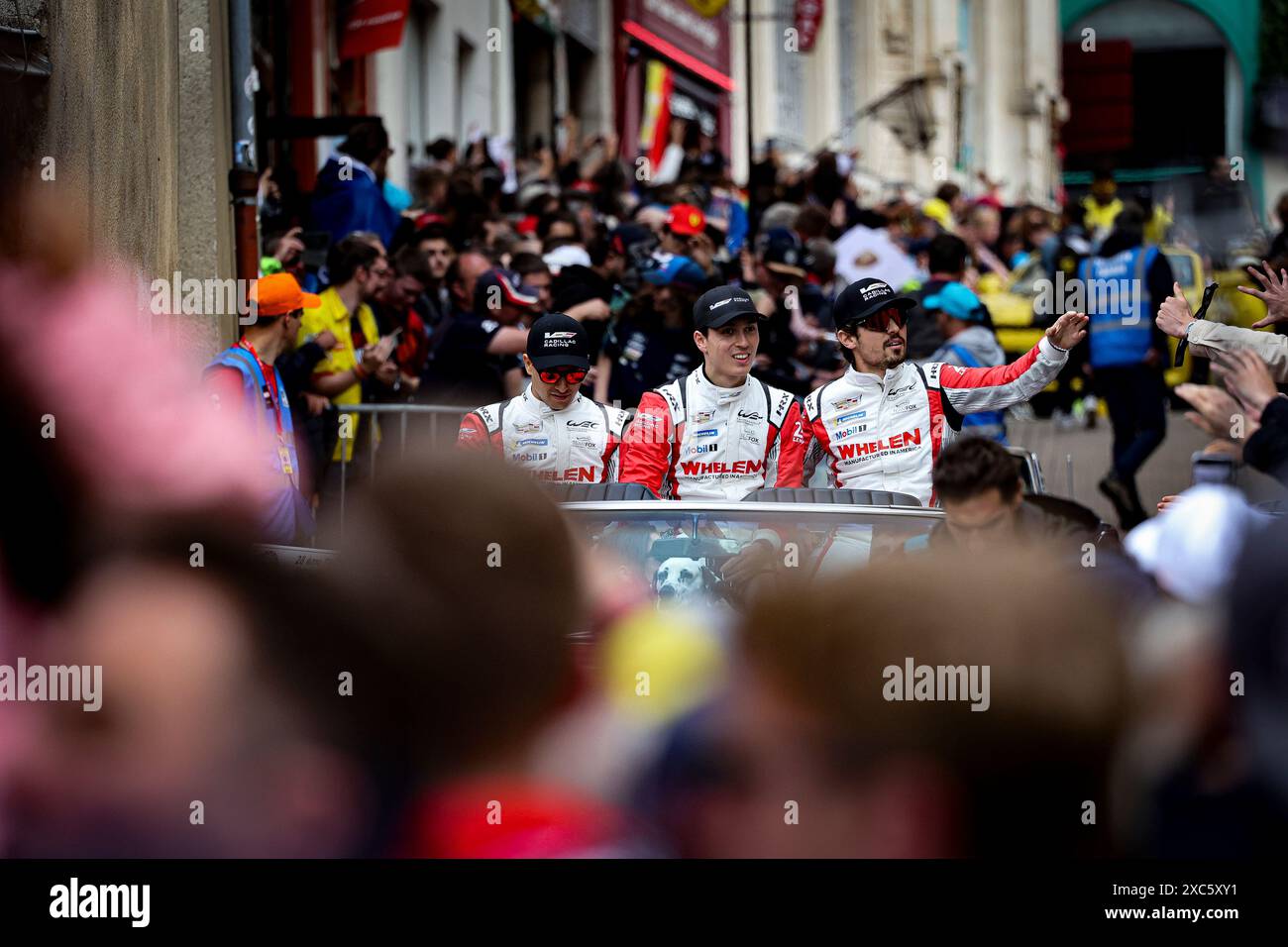 Le Mans, France. 14th June, 2024. 311 DERANI Luis Felipe (bra), AITKEN Jack (gbr), DRUGOVICH ...