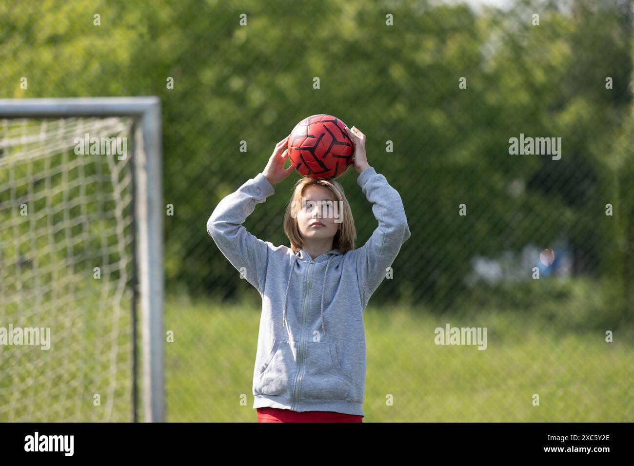 Football uniform poses hi-res stock photography and images - Alamy