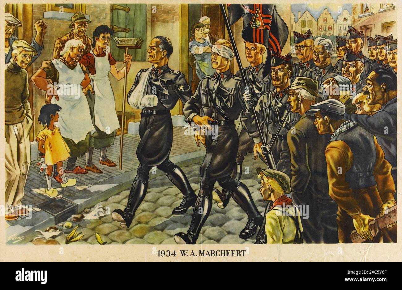 Dutch Cartoon about the NSB ( Nationaal-Socialistische Beweging ...