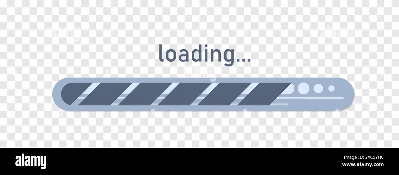 Loading bar concept. Progress data for upload or download. Techmology concept. Vector art Stock ...