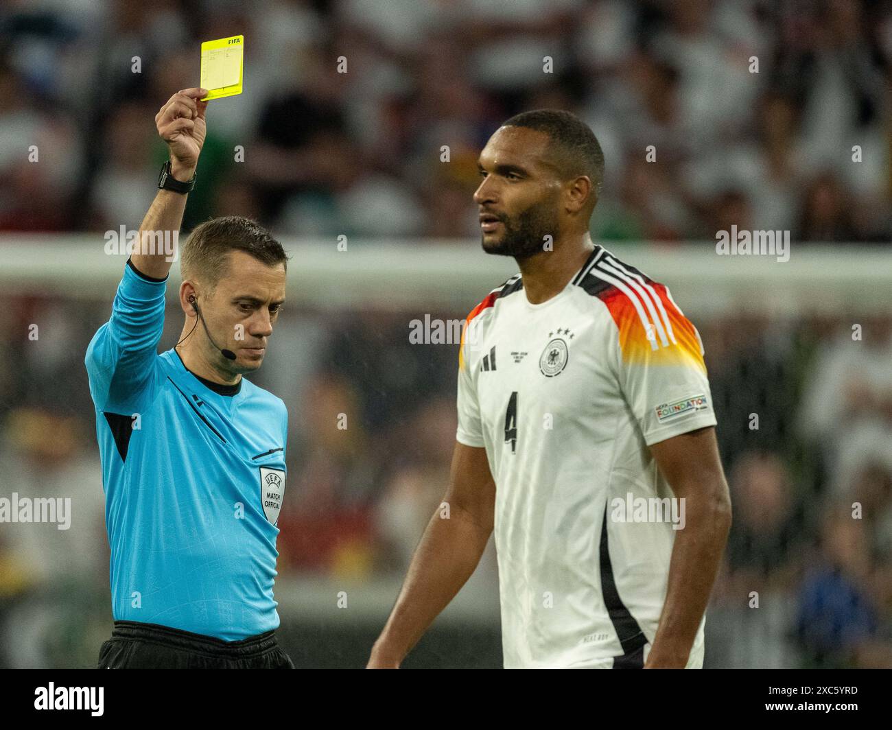 Gelbe Karte fuer Jonathan Tah (Deutschland #04), GER, Germany (GER) vs ...