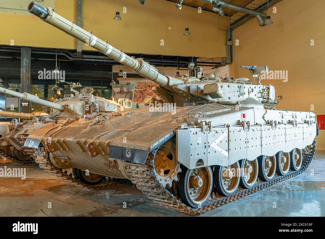 Royal Tank Museum, Amman, Jordan - May 4, 2024: Israeli Merkava Mark 3 ...