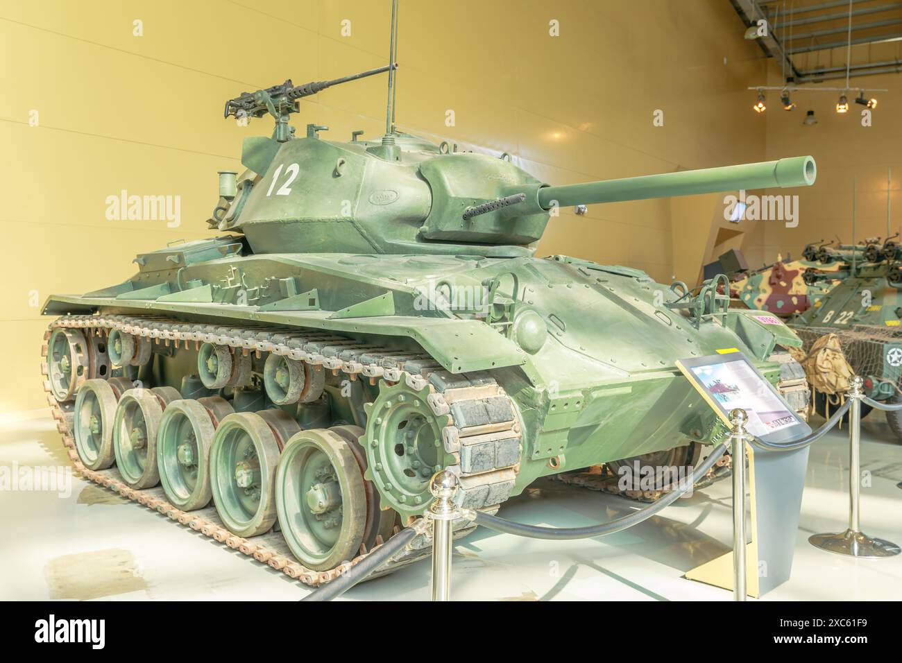Royal Tank Museum, Amman, Jordan - May 4, 2024: Refurbished Norwegian ...