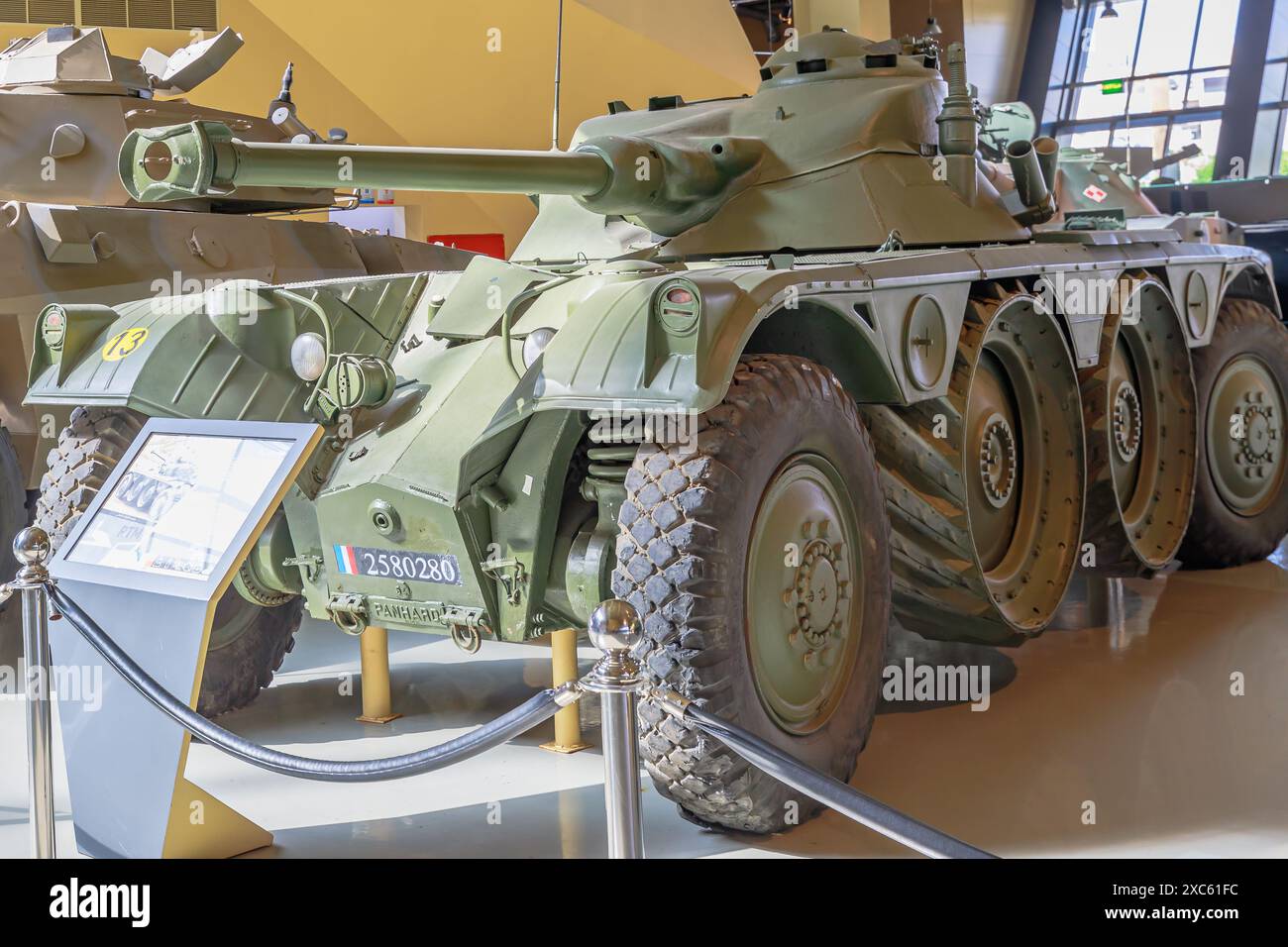 Royal Tank Museum, Amman, Jordan - May 4, 2024: Exhibit of a 1960s ...